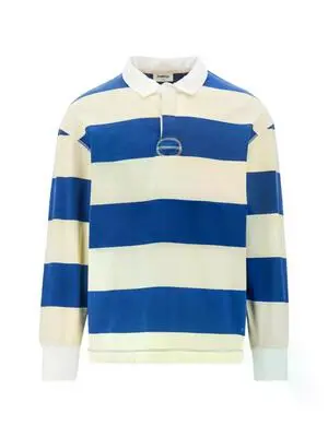 POMPEII Striped Polo Shirt - Blue