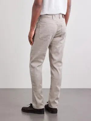 Zegna Straight-leg Linen And Cotton-blend Jeans - Neutrals