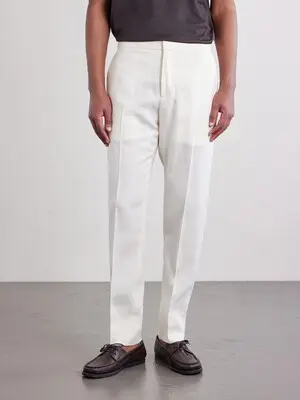 Zegna Straight-leg Linen-twill Trousers