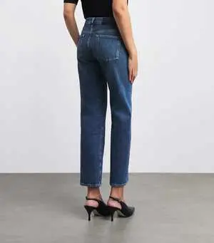 7 For All Mankind Calie Mid-rise Straight Jeans