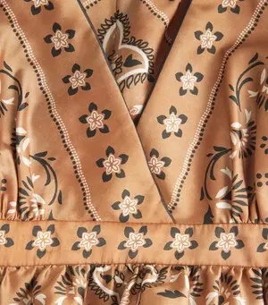 Sandro Bandana Print Maxi Dress - Brown