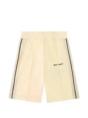 Palm Angels Elasticated-waistband Track Shorts - Neutrals