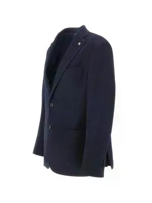 MANUEL RITZ Logo-pin Patch-pocket Blazer