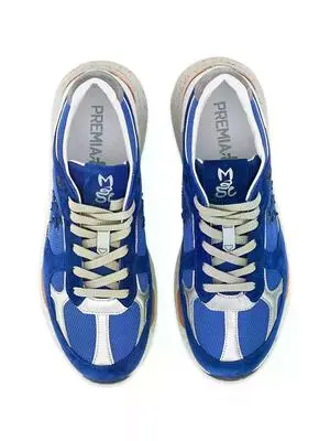 Premiata Suede Panelled Sneakers
