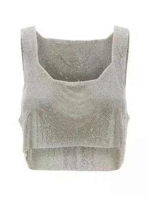 TWENTY FOURHAITCH Rhinestone Embellished Tank Top