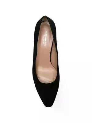 SERGIO MORETTI FIRENZE Pointed-toe Block-heel Pumps - Black