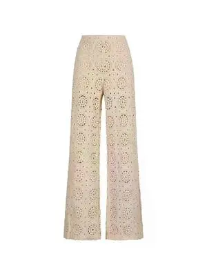 FRAME Crochet Trousers