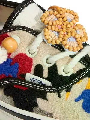 VANS Embellished Floral Print Sneakers