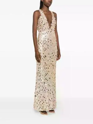 BABYLONE PARIS Sequin-embellished Maxi Dress