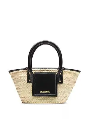 Jacquemus Le Soli Woven Beach Bag - Neutrals