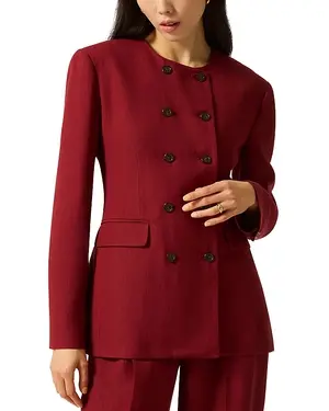 Argent Double Breasted Outerwear For Women