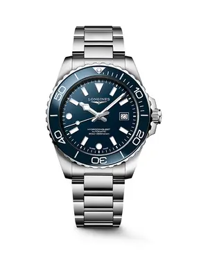 LONGINES Hydroconquest Automatic Watch - Silver/blue