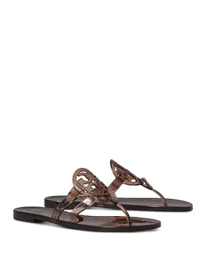 Tory Burch TORY BURCH Miller Jelly Thong Sandals Soft Brown