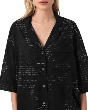 ALLSAINTS Clem Pajama Set - Script Black