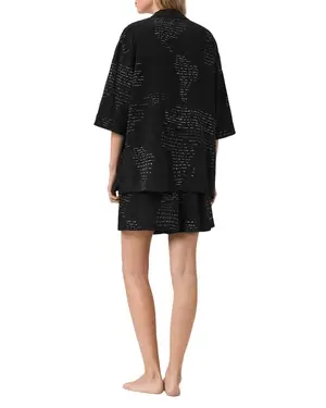 ALLSAINTS Clem Pajama Set - Script Black
