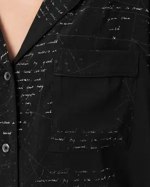ALLSAINTS Clem Pajama Set - Script Black