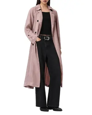 ALLSAINTS Lizie Trench Coat - Shadow Pink