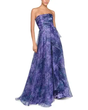 Theia Fahreta Strapless Gown - Botanic Tw