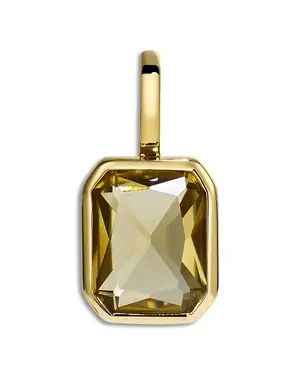 BY PARIAH 14k Yellow Champagne Quartz Octagon Pendant - Gold