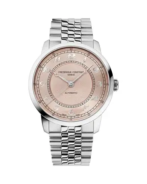 FREDERIQUE CONSTANT Classic Automatic Watch, 39mm Silver/pink