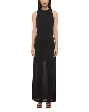 Helmut Lang Low Back Cowl Neck Dress - Black