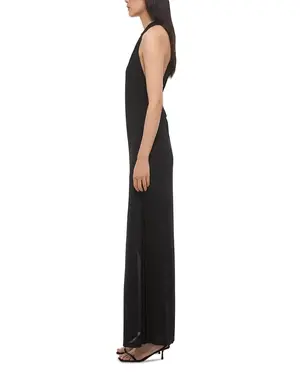 Helmut Lang Low Back Cowl Neck Dress - Black