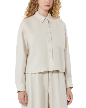 Max Mara Linen Canvas Shirt Jacket - Ecru