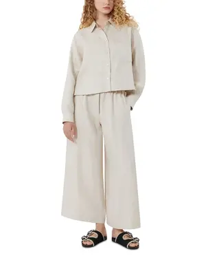 Max Mara Linen Canvas Shirt Jacket - Ecru