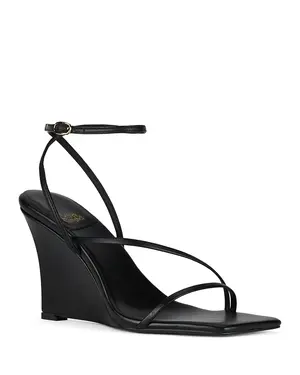 Jeffrey Campbell Strappy Wedge Sandals - Black