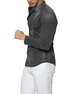 Monfrère Eastwood Denim Shirt - Smokescreen