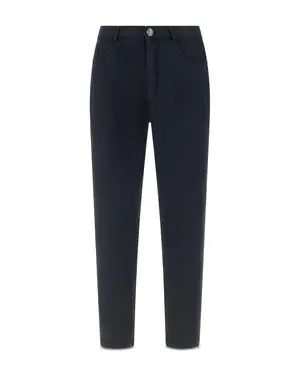 Boggi Milano Regular Fit Stretch Cotton Jeans - Navy Blue