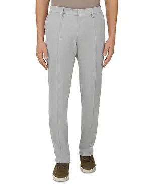Boggi Milano Regular Fit Cotton Blend Jersey Trousers - Grey