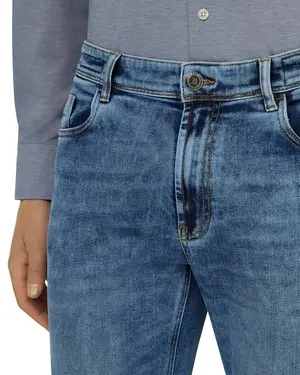 Boggi Milano Regular Fit Jeans - Medium Blue
