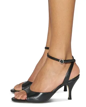 AeydĒ Jada Leather Sandals - Black