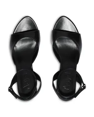 AeydĒ Jada Leather Sandals - Black