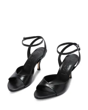 AeydĒ Jada Leather Sandals - Black