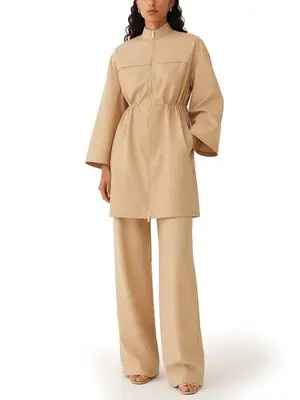 Fabiana Filippi Zip-up Trench Coat