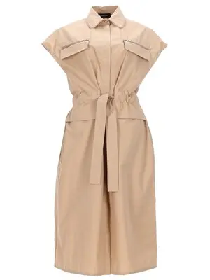 Fabiana Filippi Sleeveless Dress With Belt