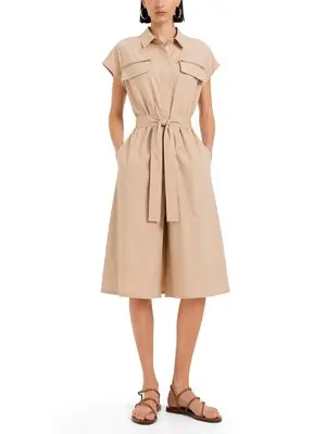 Fabiana Filippi Sleeveless Dress With Belt