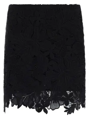 Sportmax Macramé Mini Skirt - Black