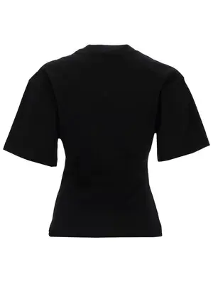COURREGES T-shirt Con Logo - Black