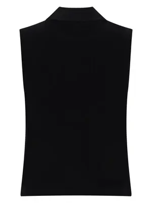 Saint Laurent Sleeveless Polo Top