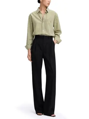 Saint Laurent Camicia "cassandre - Green