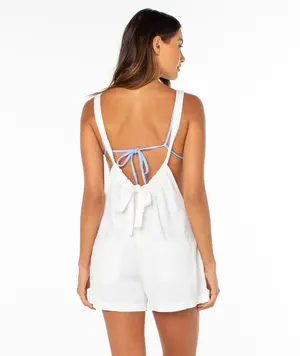Roxy Sail & Bow Jumpsuit - Cloud Dancer Solid