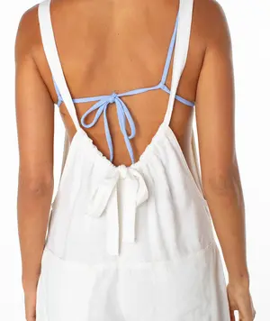 Roxy Sail & Bow Jumpsuit - Cloud Dancer Solid