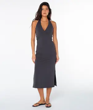 Roxy South Shore Midi Dress Phantom Solid