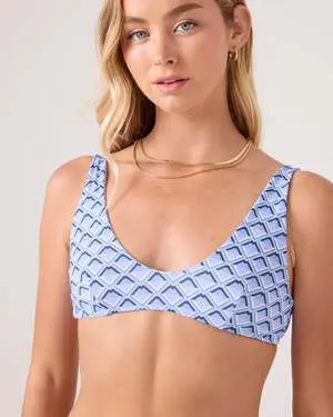 Roxy Golden Glow Reversible Scoop Bikini Top