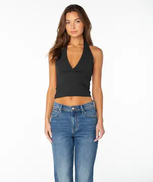Roxy South Shore Halter Tank - Phantom Solid