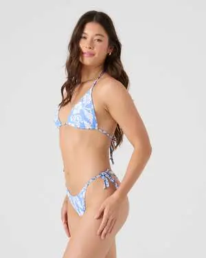 Roxy Golden Glow Reversible Tiki Triangle Bikini Top - Blugreen