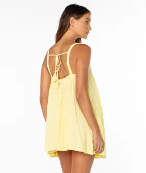 Roxy Sunswept Mini Dress - Popcorn Solid